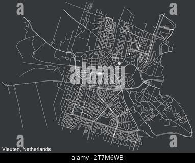 Street roads map of VLEUTEN, NETHERLANDS Stock Vector Image & Art - Alamy