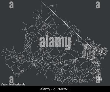 Street roads map of VAALS, NETHERLANDS Stock Vector Image & Art - Alamy