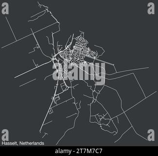 Street roads map of HASSELT, NETHERLANDS Stock Vector Image & Art - Alamy