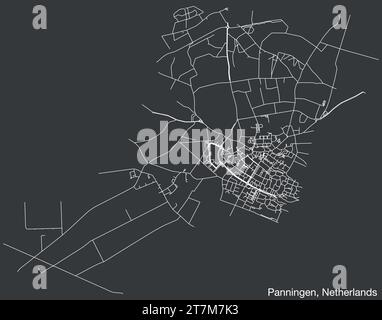 Street roads map of PANNINGEN, NETHERLANDS Stock Vector Image & Art - Alamy