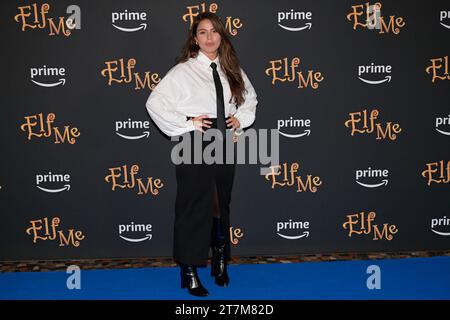 Alice Angelica attends the blu carpet of the premiere of the movie "Elf ...