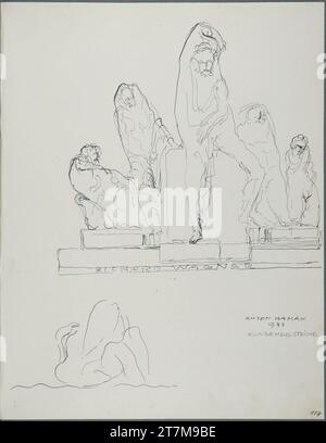 Anton Hanak Studies on a Richard Wagner monument, 1931-1933 ". Feder in ...
