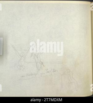 Alexander Rothaug Different sketches. Pencil; Ink spring around 1928 ...