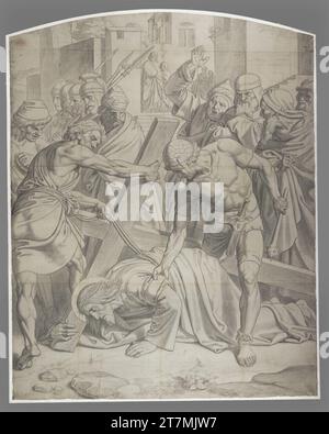 Jesus falls the second time, the seventh station of the Via Dolorosa in ...