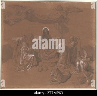 Josef von Führich Christ on the cross. Feder in brown 1824 , 1824 Stock ...