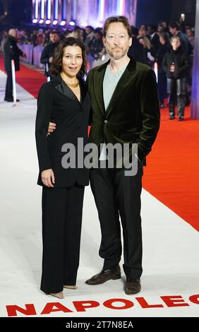Scott Handy attending the UK premiere of Napoleon at the Odeon Luxe ...