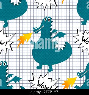 Christmas seamless dinosaur pattern for fabrics and packaging and gifts ...