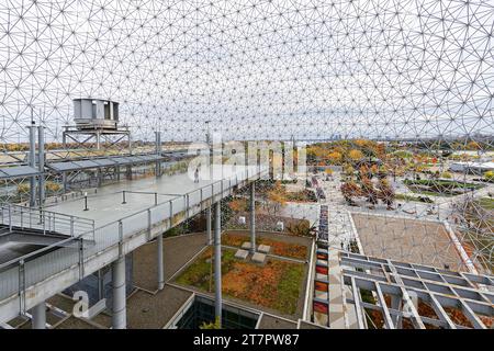 The Biosphere, Museum of Enviroment, inside the globe shaped building ...