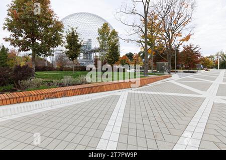 Biosphere, modern promenade design, Saint Helens Island, Montreal ...