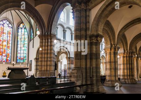 Romanesque church, interior, Dominican Church of St Andrew, Cologne ...