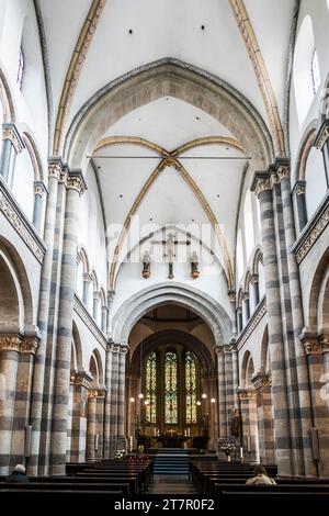 Romanesque church, interior, Dominican Church of St Andrew, Cologne ...
