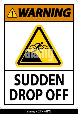 Warning Sign Sudden Drop Off Stock Vector Image & Art - Alamy