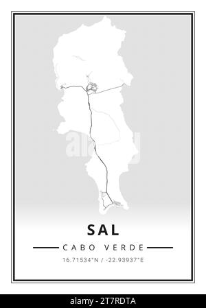 Map of Sal Stock Photo - Alamy