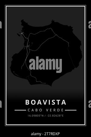 Street map art of Praia city in Cape Verde - Africa Stock Photo - Alamy