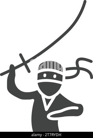 Kenjutsu icon vector image Stock Vector Image & Art - Alamy
