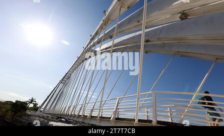 santa maria da vitoria, bahia, brazil - october 23, 2023: cable-stayed ...