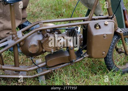 British paratrooper folding bike known as a Welbike Stock Photo - Alamy