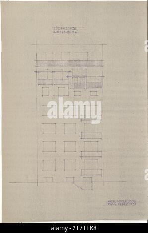 Heinrich Jordan House, Brno, Czech Republic, Section, 1931 ...