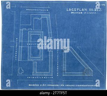 Bird's eye view of Vienna, plan of Vienna, 42 parts, Joseph Daniel von ...