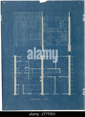 Adolf Loos (Entwerfer in) Siedlungshäuser, Vienna, row settlement ...