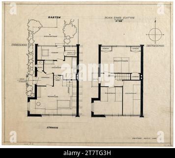 Adolf Loos (Entwerfer in) Siedlungshäuser, Vienna, row settlement ...