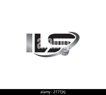 ILS letter logo design for technology company. ILS logo design black ...