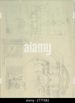 Alfred Castelliz Dornach, Goetheanum, draft sketches to facades and the ...
