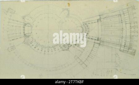 Alfred Castelliz Dornach, Goetheanum, dome building, longitudinal ...