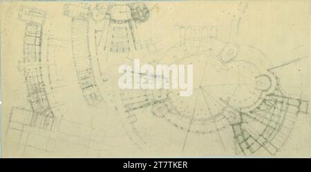 Alfred Castelliz Dornach, Goetheanum, dome construction, floor plan ...