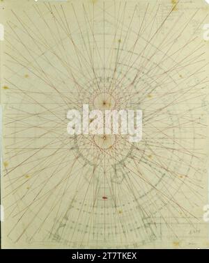 Alfred Castelliz Dornach, Goetheanum, sketch on the floor plan concept ...