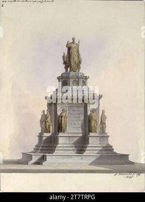 Emperor Franz I sculpture in the Inner Burghof of the Hofburg Palace ...