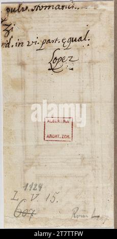 Rome, Palazzo Pamphilj, Document, 1644-1650, architectural drawing ...