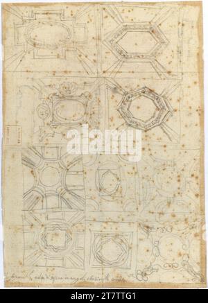 Rome, Palazzo Falconieri, cornice and vault studies, architectural ...