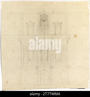 Rome, Palazzo Barberini, north facade, central avant-corps, 1631 ...