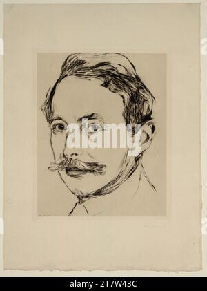 Edvard Munch Dr. Max Linde. Colding and copper plate in black 1902 ...