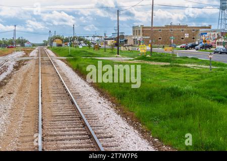 Bertram, Texas, viewed from Hill Country Flyer Train ride as it passed ...