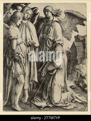 Print, Abraham and the Three Angels, 1513 Stock Photo - Alamy