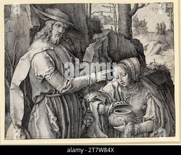 Christ appears to Maria Magdalena, Lucas van Leyden, 1519 print Christ ...