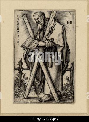 Sebald Beham Andreas. Copper engraving print Stock Photo - Alamy