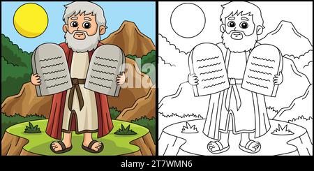 Moses Cartoon Colored Clipart Illustration Stock Vector Image & Art - Alamy