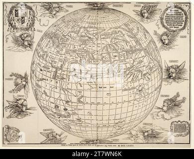 Stabius map of the world Stock Photo - Alamy