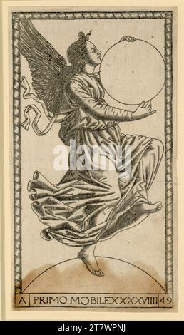 Tarocchimeister The angel of the ninth sphere. Copper engraving print ...