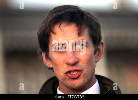Trainer Tom Symonds at Doncaster Racecourse. Picture date: Friday ...
