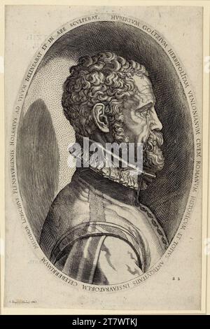 Melchior Lorch Hubert Goltzius. Copper engraving print around 1574 ...