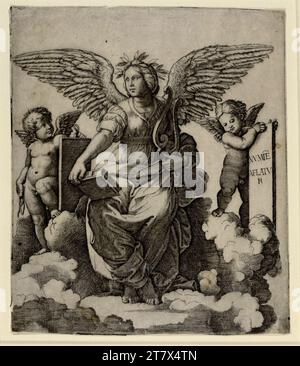 Marcantonio Raimondi Poetry. Copper engraving; etching 16. - 17 Century ...