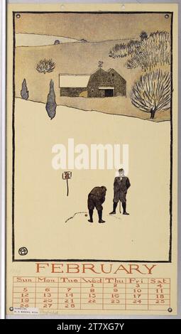 Golf Calendar 1899 Stock Photo - Alamy