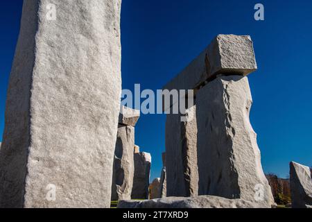 Stonehenge copy in Makomanai Takino Cemetery, Sapporo, Hokkaido, Japan ...