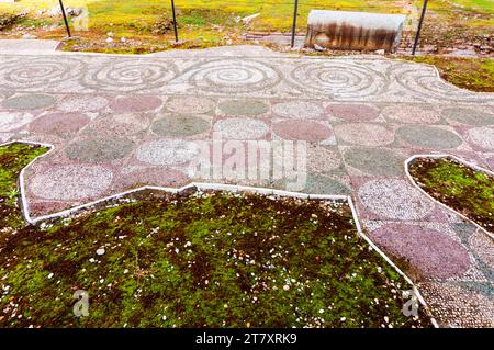 Floor of Palestra, Gym, inner courtyard, Baths of Caracalla, UNESCO ...