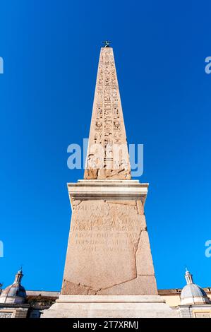 Flaminio Obelisk, Piazza del Popolo, Rome, Italy Stock Photo - Alamy