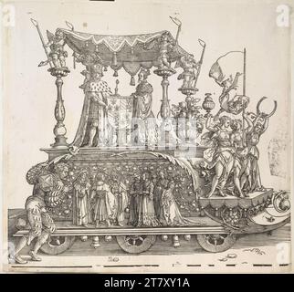 Albrecht Dürer - Small Triumphal Car Burgundian Marriage C 1518 Stock ...